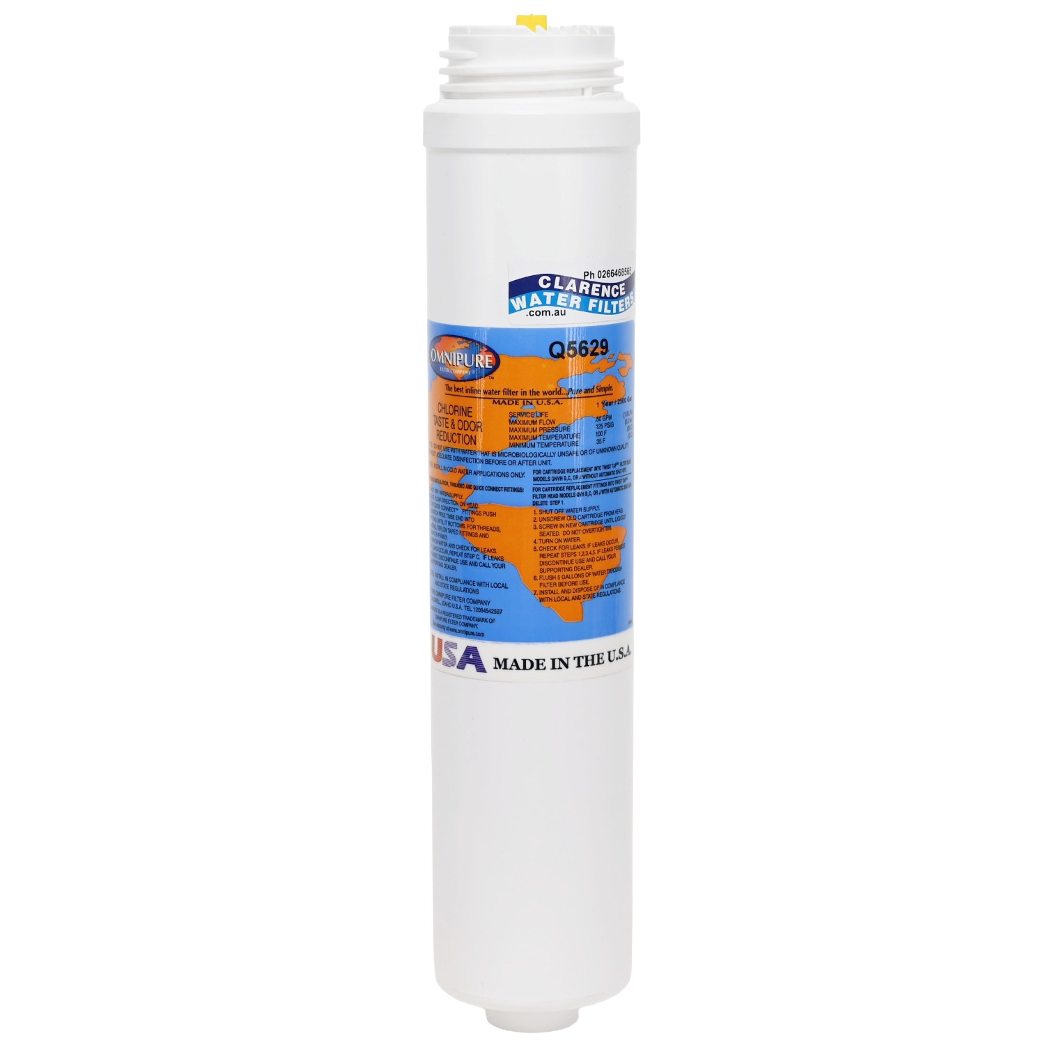 Omnipure Q5629 1 Micron Catalytic Carbon Chloramine Reduction Filter ...