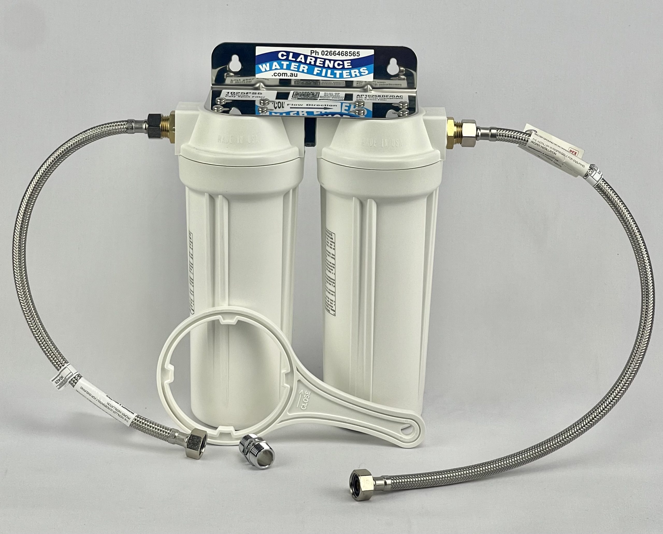 Twin High Flow Under Sink Water Filter System - Clarence Water Filters ...