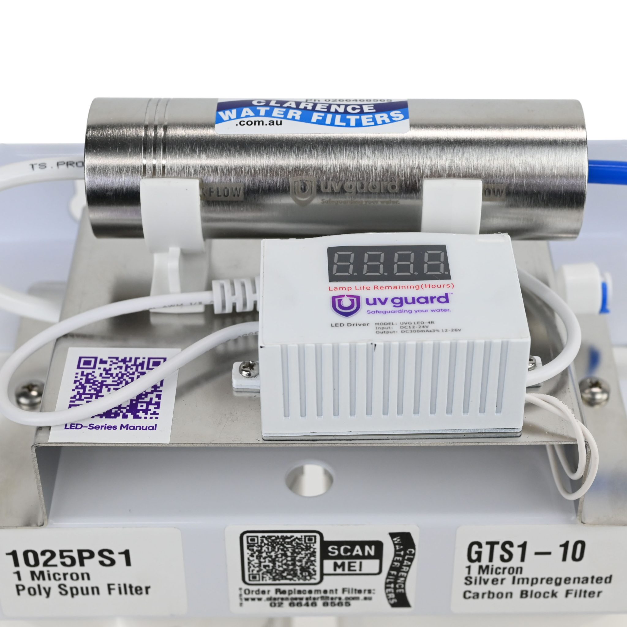 Twin Under Sink Water Filter System with LED UV Steriliser