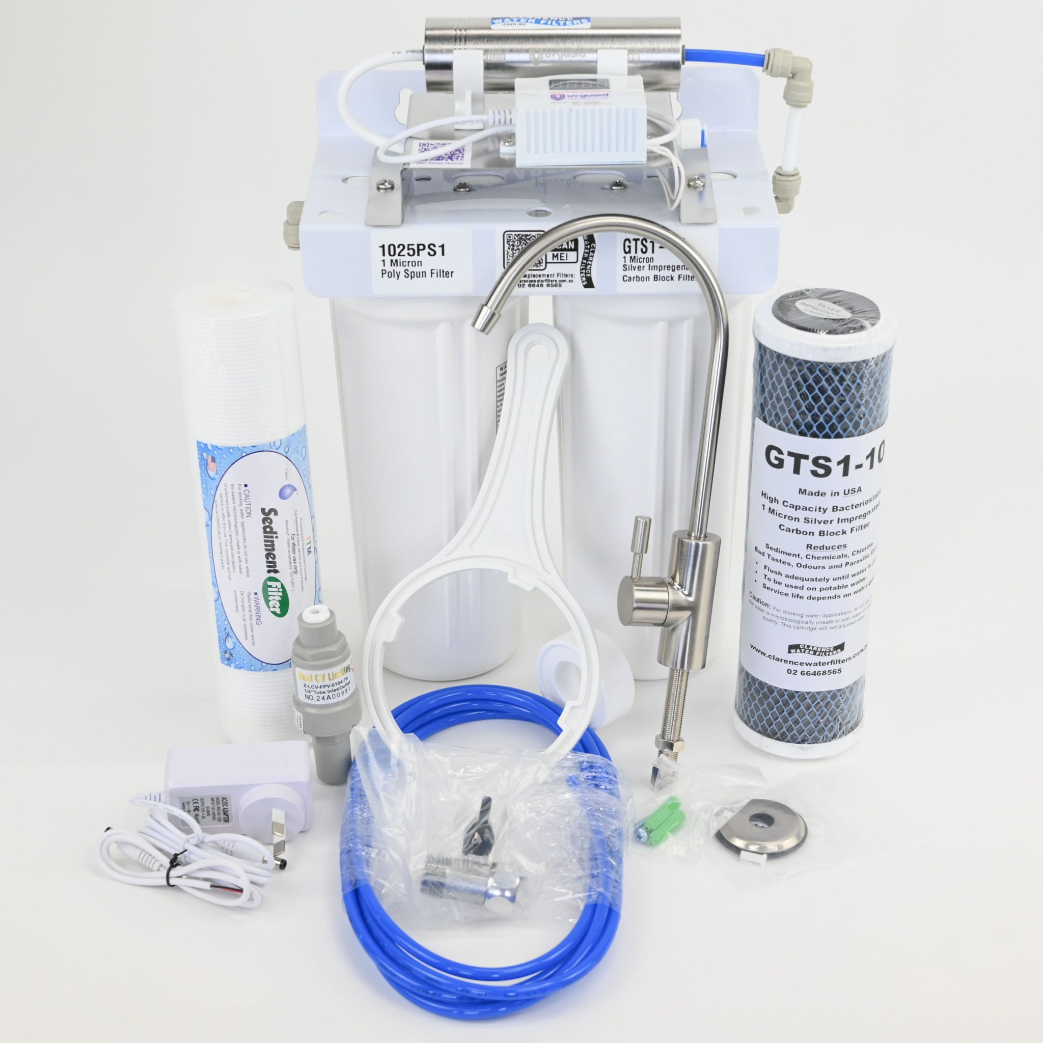 Twin Under Sink Water Filter System with LED UV Steriliser