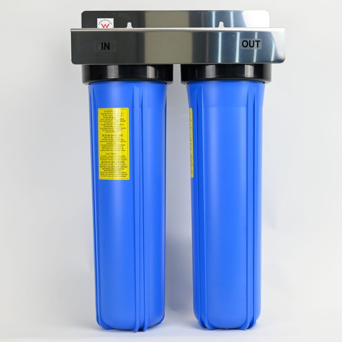 High Chlorine & Chloramine Twin Whole House Water Filter With Reusable ...
