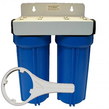 Twin 10" Filter Housings with 3/4" BSP Ports - Clarence Water Filters ...