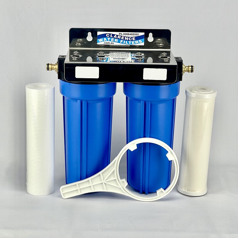 Twin Caravan Water Filter with Ceramic Carbon Filter - Clarence Water ...